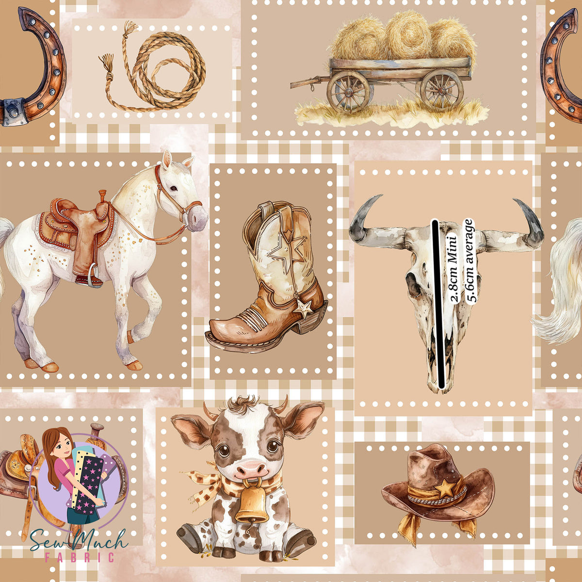 Unlimited Pre-Order: Western Patchwork Tan – Sew Much Fabric Australia