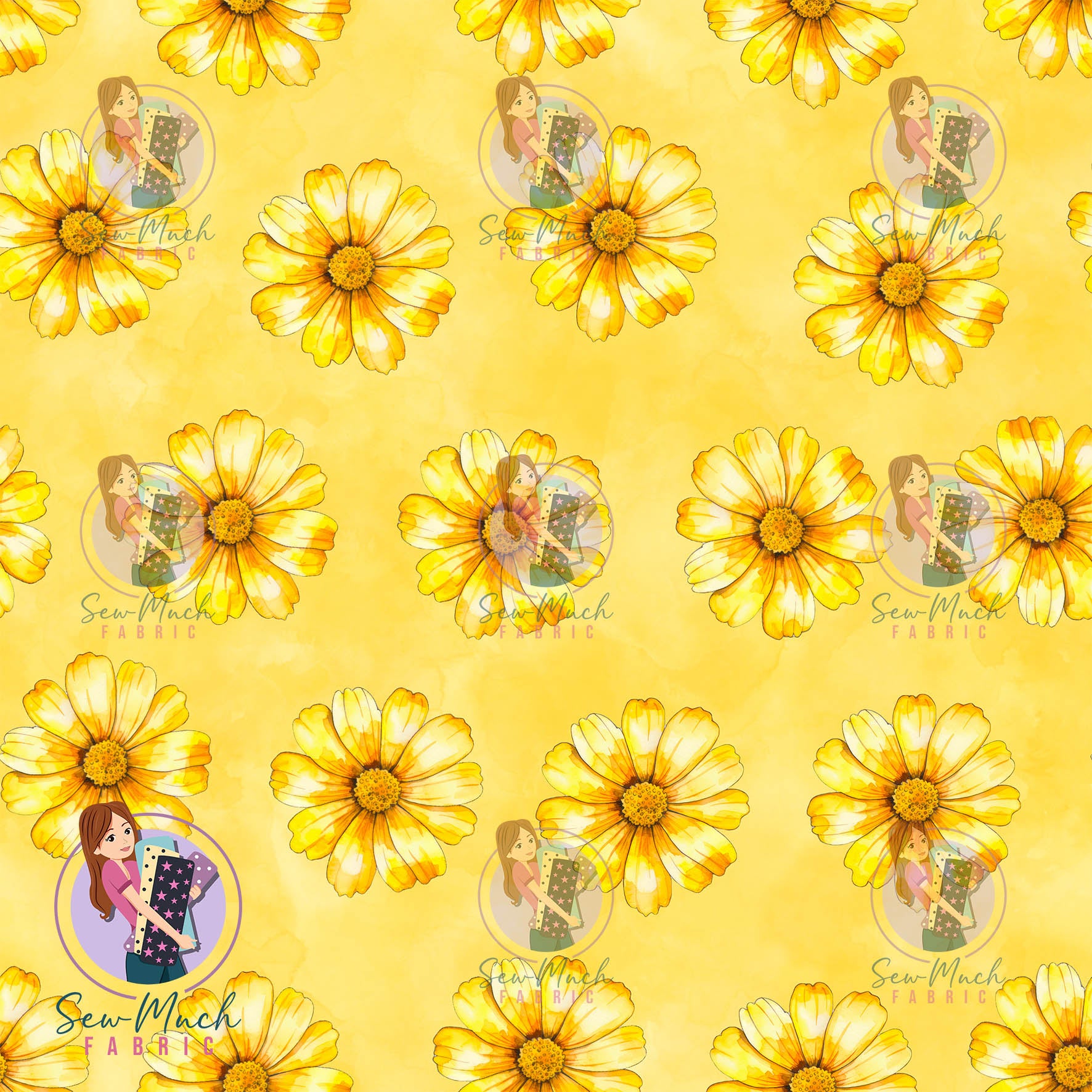 Floral Coordinate Yellow | Pre-Order | – Sew Much Fabric Australia