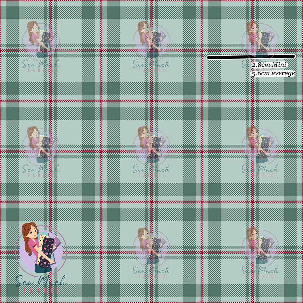 CHRISTMAS Pre-Order: Plaid Green 1 – Sew Much Fabric Australia