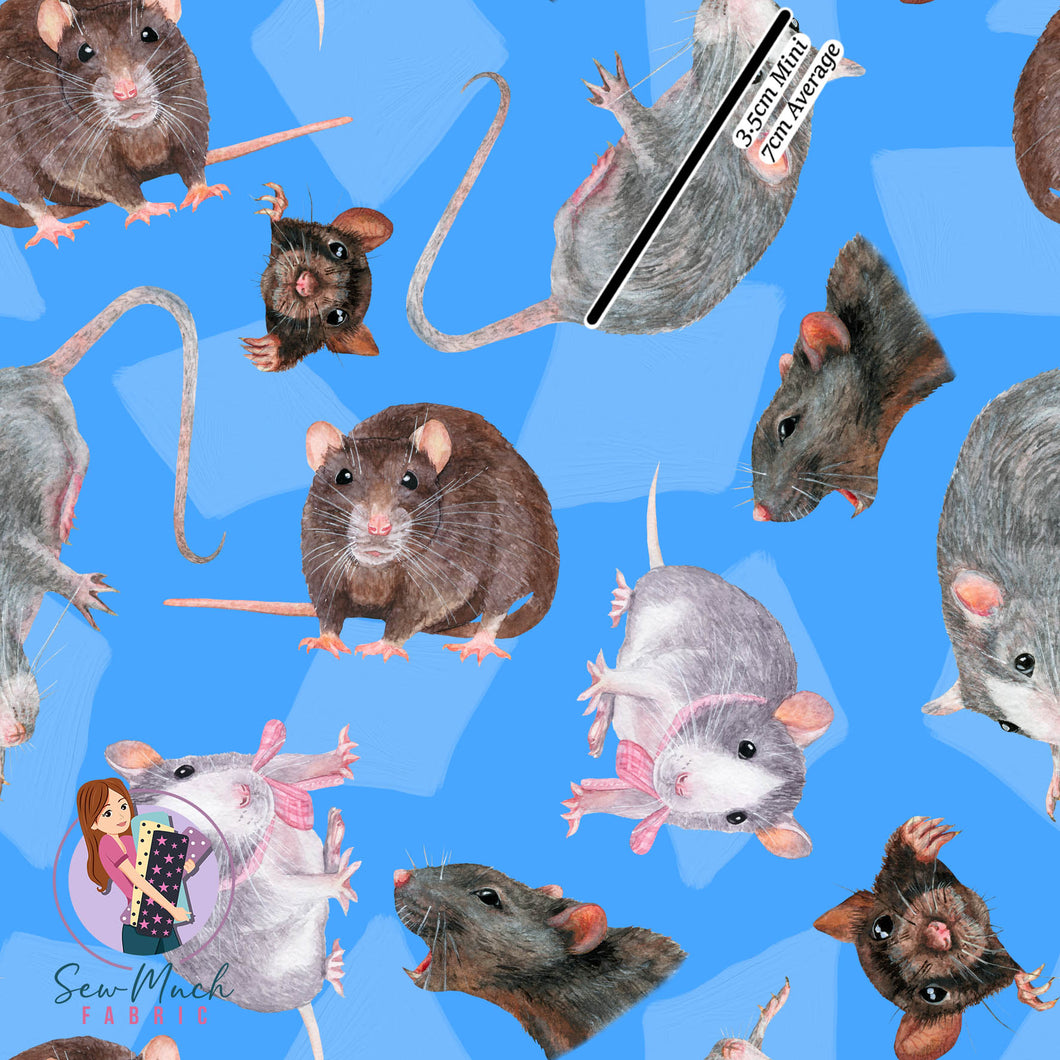 Rat Blue | Woven | Retail | Average Scale – Sew Much Fabric Australia